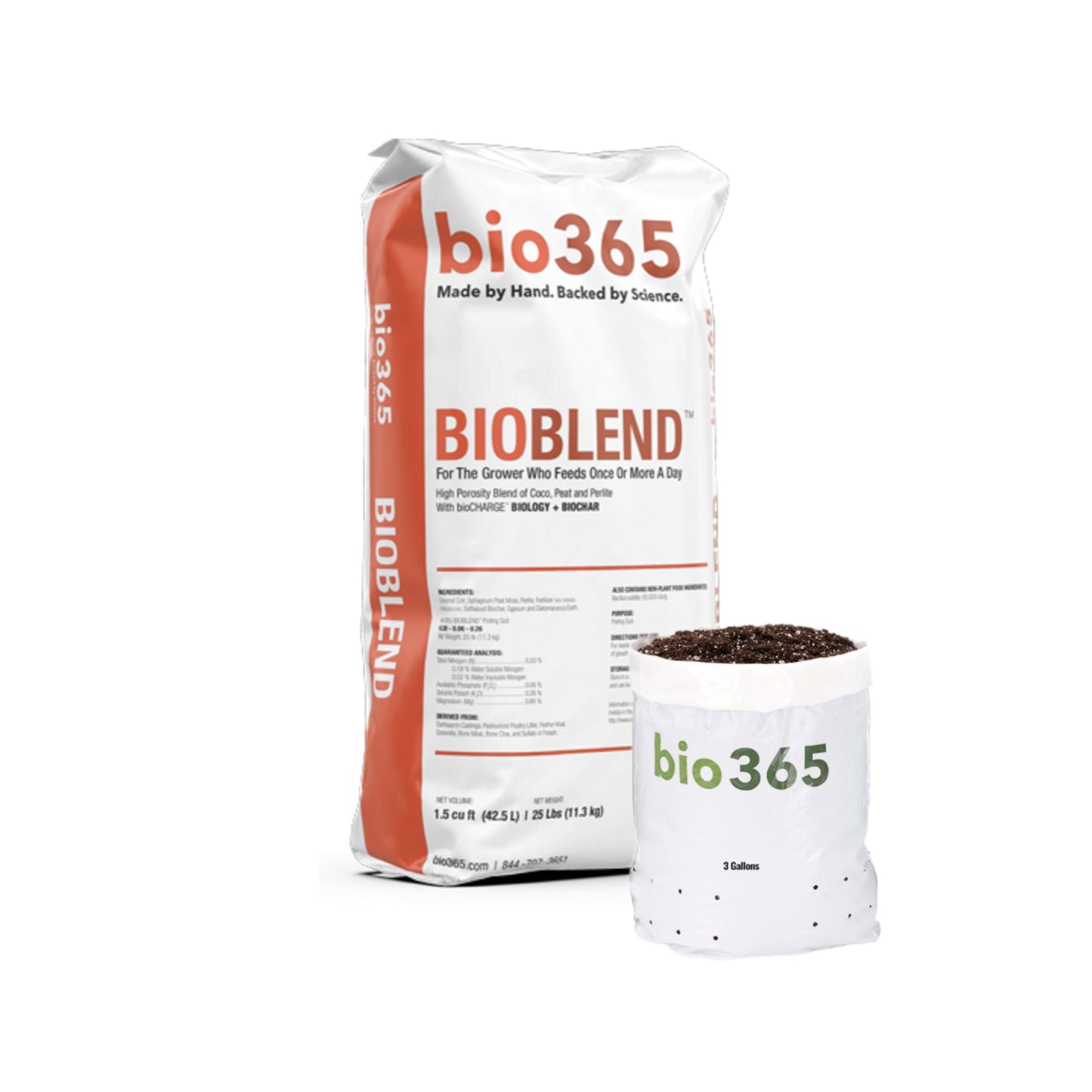 BIO365 BIOBLEND™ - Grow Bags Pallet 1.25, 2, 3, 5, 7 or 20 Gallons - C ...